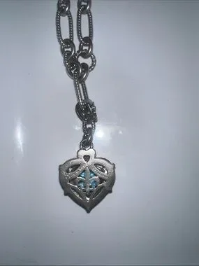 Judith Ripka | Jewelry | Judith Ripka Silver Chain Necklace With Blue ...